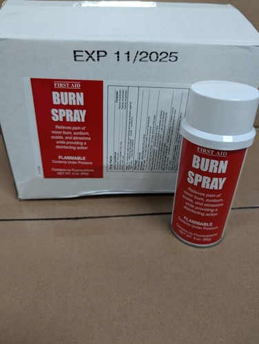 12 cans First Burn Spray. For Burns, Sunburns, Scrapes and Minor Cuts ...