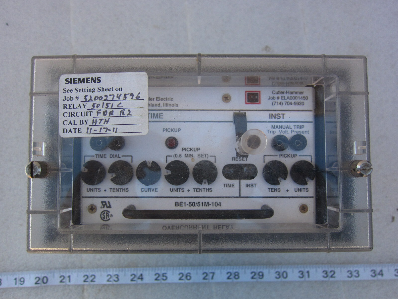 Basler-Electric BE1-50/51M-104 50/51B-105 51 51A 67 67N Relay, Used | eBay