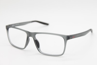 NEW NIKE 7116 061 GREY BLACK LIVE FREE AUTHENTIC EYEGLASSES 56-15 | eBay