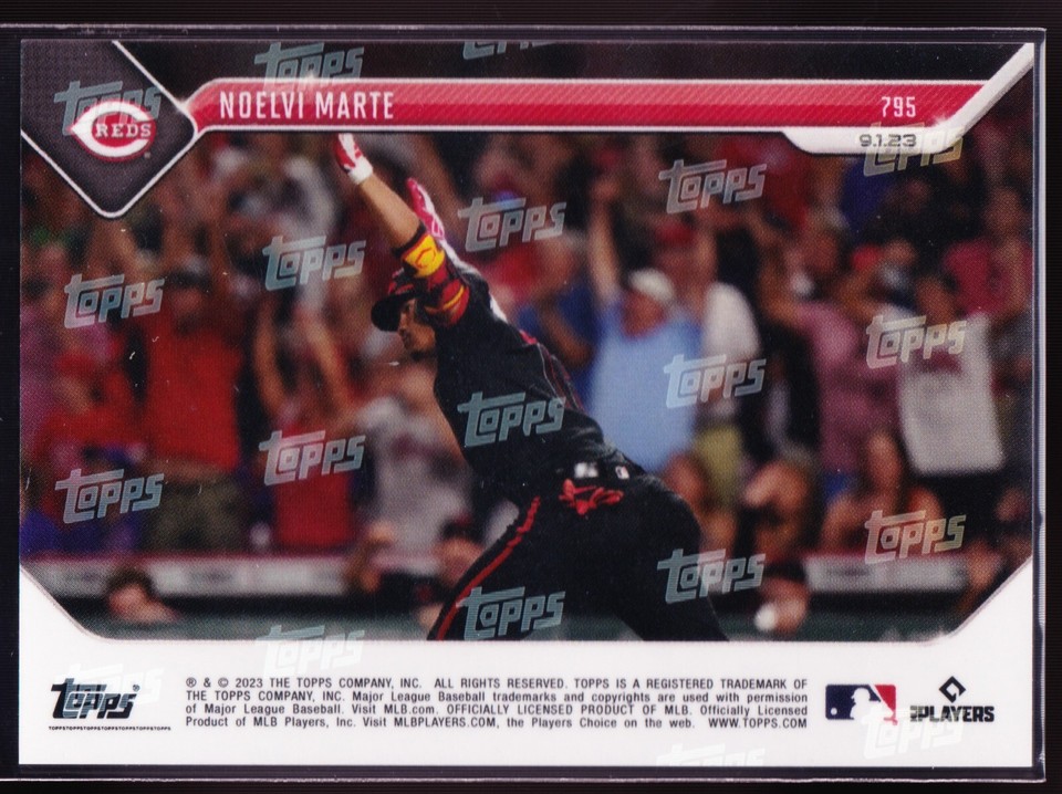 Noelvi Marte Reds Rookie Call-Up Walk Off Cubs 2023 Topps Now #795 SP ...