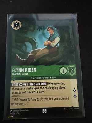 Disney Lorcana FLYNN RIDER Charming Rogue Uncommon #74/204 | eBay