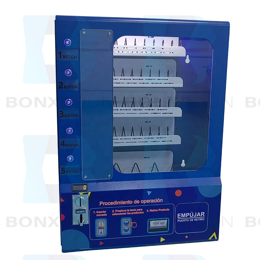 10 Slots Commercial Mini Wall Snack Vending Machine Food Snack Coin ...