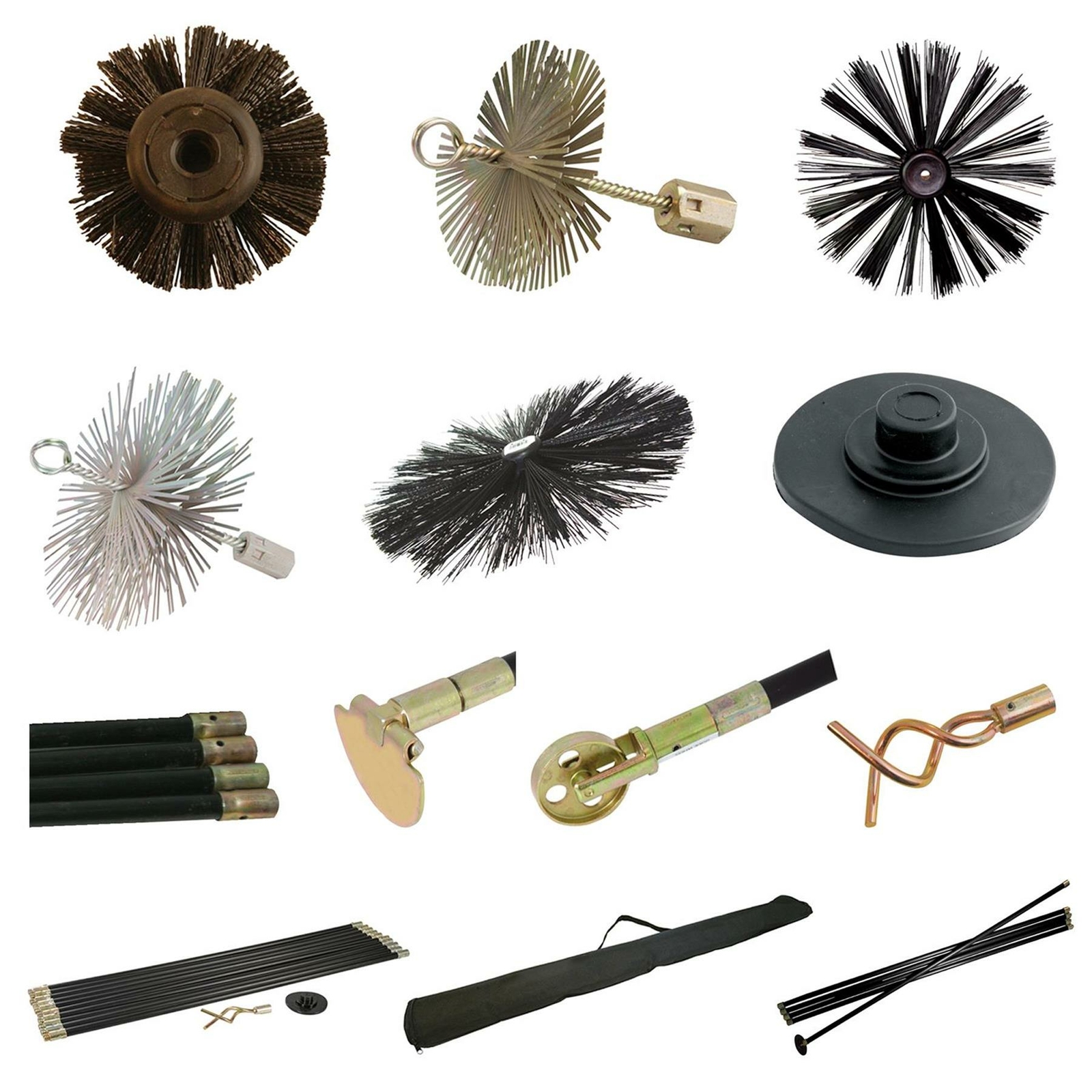 Drain Rod System | Choose Rods Plunger Scraper Plug Worm Screw or ...