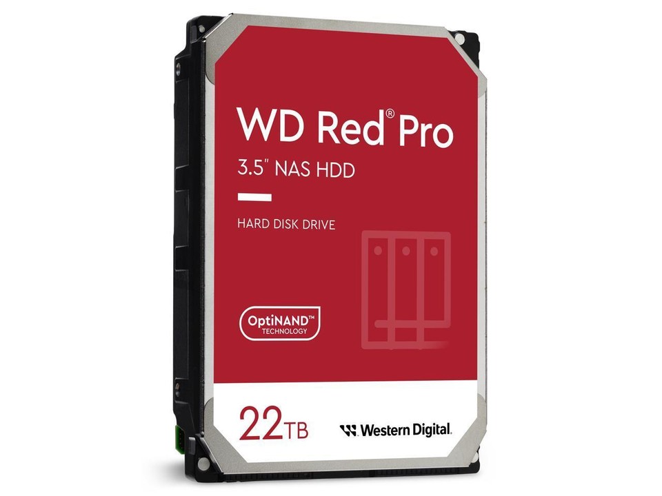 WD Red Pro 22TB Hard Drive 7200 RPM 512MB Cache Internal HDD SATA 6 Gb ...