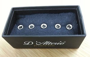 Dress Shirt Studs set of 5 Silver /Black in Gift Box | eBay