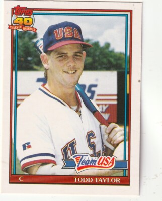 FREE SHIPPING-MINT-1991 Topps Traded Todd Taylor #116T TEAM USA | eBay