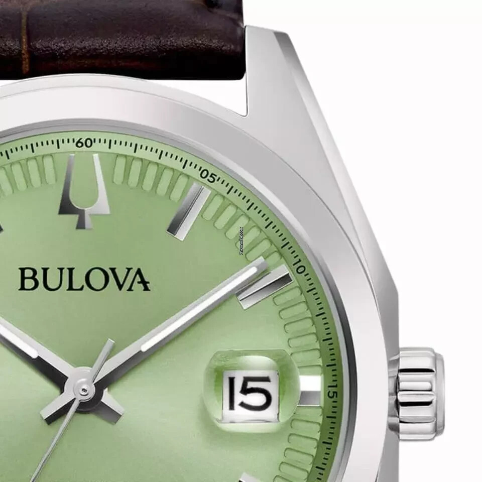 Bulova Automatic Surveyor Green Dial Sapphire Crystal Men's Watch ...