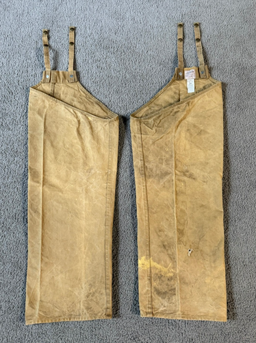 VTG C.C Filson Tin Cloth Canvas Hunting Chaps -Style 22 - Regular Size ...