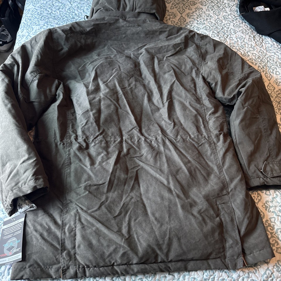Rainforest Heritage Micro Oxford Thermoluxe Fill Parka Mens Jacket L ...