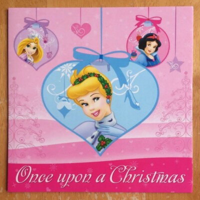 Disney Princess Christmas Card - 5.5”x5.5” Cinderella, Snow White ...
