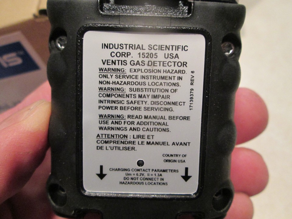 INDUSTRIAL SCIENTIFIC, VENTIS MX4, VTS-LG234100201 MULTI-GAS MONITOR ...