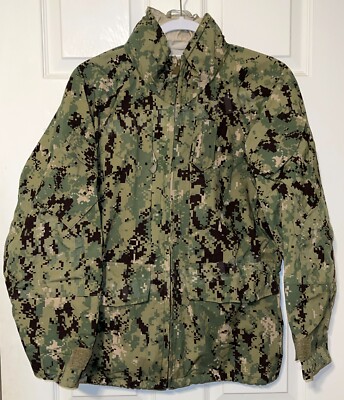 USN USGI NWU AOR2 WOODLAND SMALL EXTRA EXTRA SHORT S XXS GORE-TEX PARKA ...