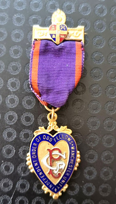 Vintage Independent Order of Oddfellows Manchester Unity Medal c1930s ...