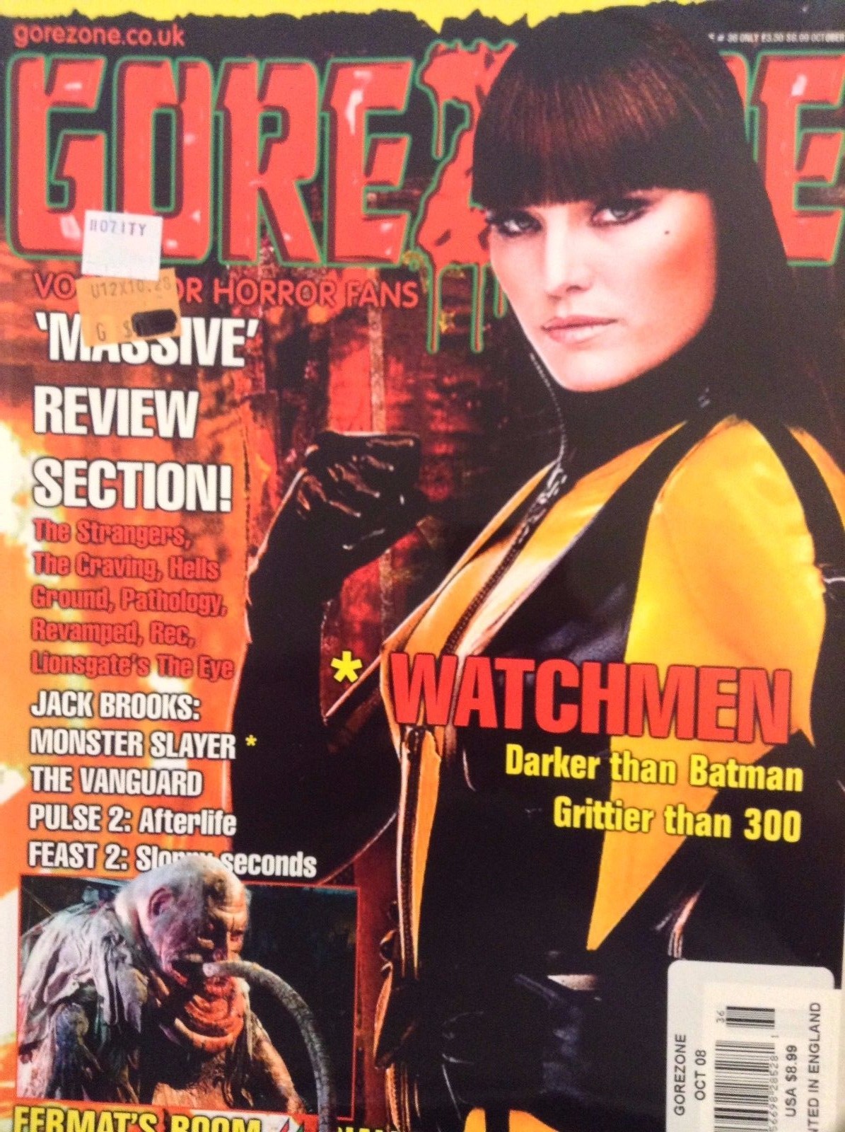 GoreZone Magazine Watchmen & Jack Brooks October 2008 111617nonrh | eBay