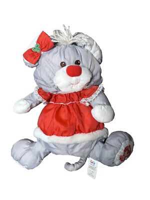 Fisher Price Puffalump Mouse Plush Christmas Holiday Nylon Doll Stuffed ...