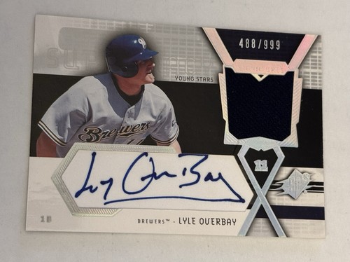 Lyle Overbay 2004 Upper Deck SPx Jersey Autograph Auto 488/999 ...