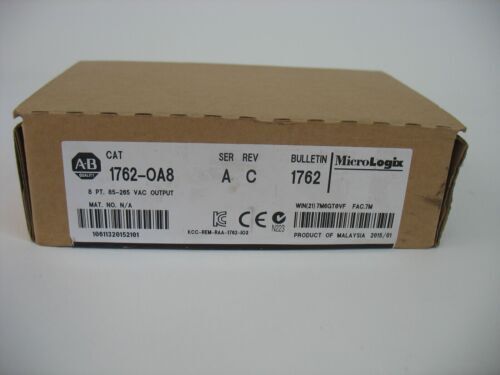 Allen-Bradley 1762-OA8 MicroLogix 8 Point Relay Output Module 1762OA8 ...