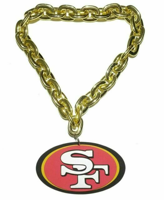 Fanfave NFL San Francisco 49ers Fan Chain Necklace - Gold, 10" for sale ...