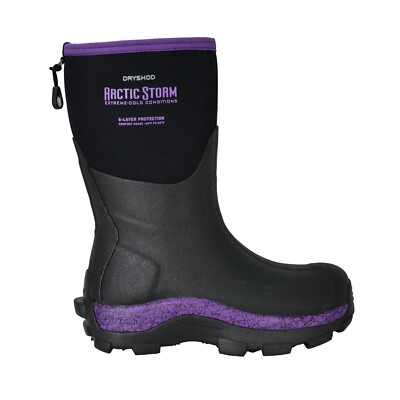 Dryshod Size 9 Arctic Storm Women's Mid Black/Purple ARS-WM-PP Muck ...