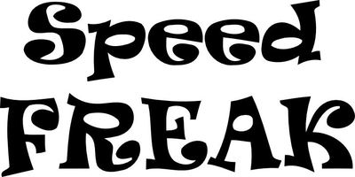 Speed Freak sticker car van scooter window tailgate bumper | eBay UK