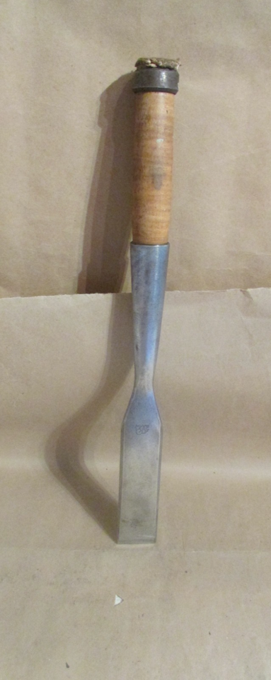 Vintage BARR 1 1/2" Timber Framing Chisel Wood Socket Handle & Steel Ferrule | eBay