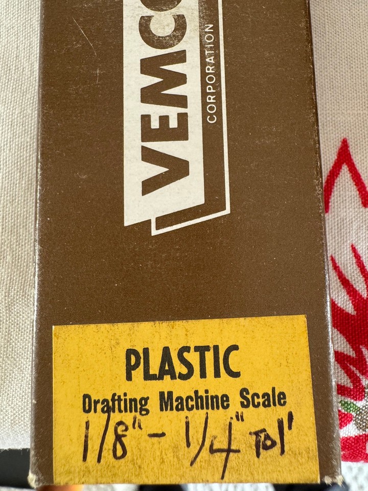 VEMCO 12" 9P11 Drafting Machine Scale - New in Box, NOS! Sealed | eBay