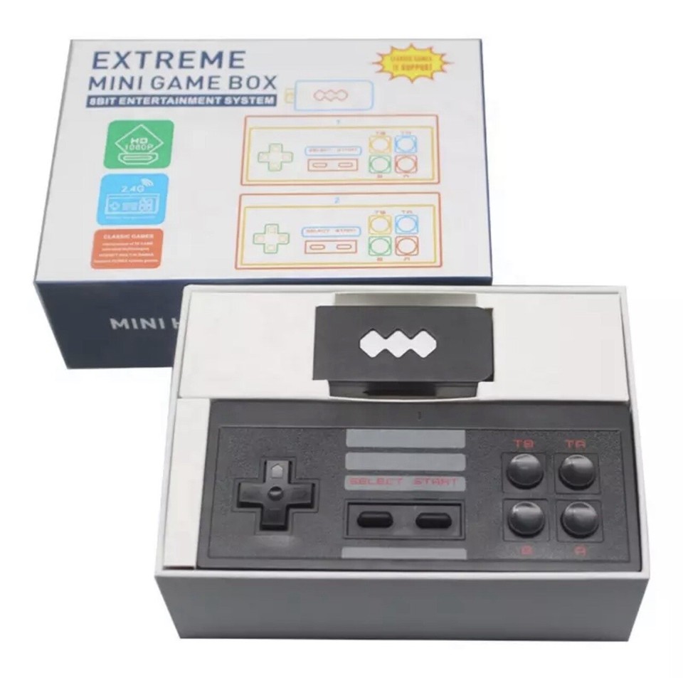 Extreme Mini Game Box 1500+ Classic Games, Wireless Controllers, HDMI ...