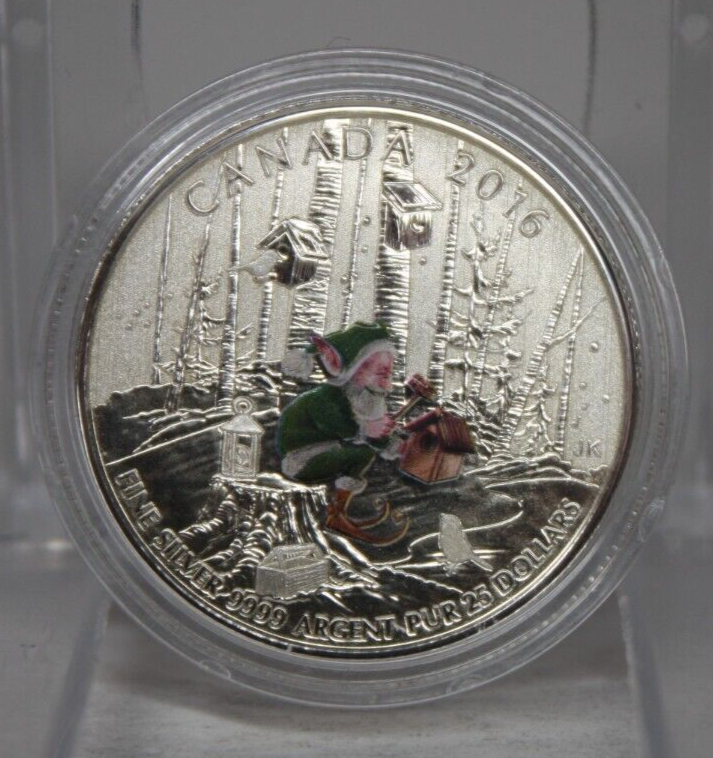 2016 Canada $25 Colorized Woodland Elf 1/4oz Silver Coin [044GRA] | eBay
