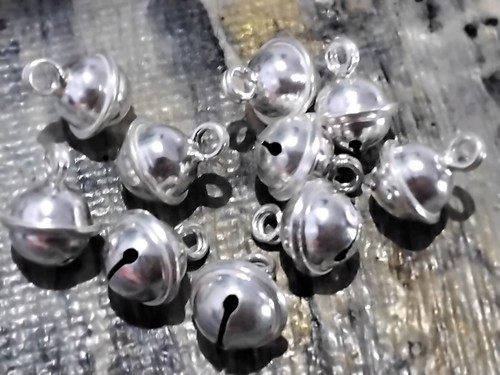 925 Sterling Silver Bell Charm,9.5x7.5mm, 5pce, Free Post OZ SELLER | eBay