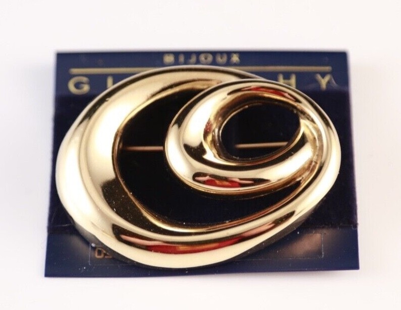 Sleek Vintage Givenchy Signed Gold Toned Brooch / Pin | eBay