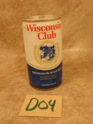 D04G VINTAGE 12oz BEER CAN WISCONSIN CLUB PREMIUM PILSENER | eBay