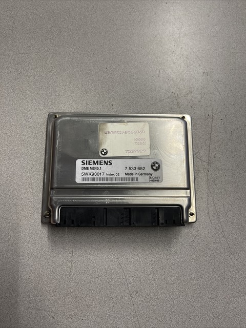 2004 BMW X3 E46 Engine DME Ms45.1 Control Unit ECU 7533652 Siemens for ...