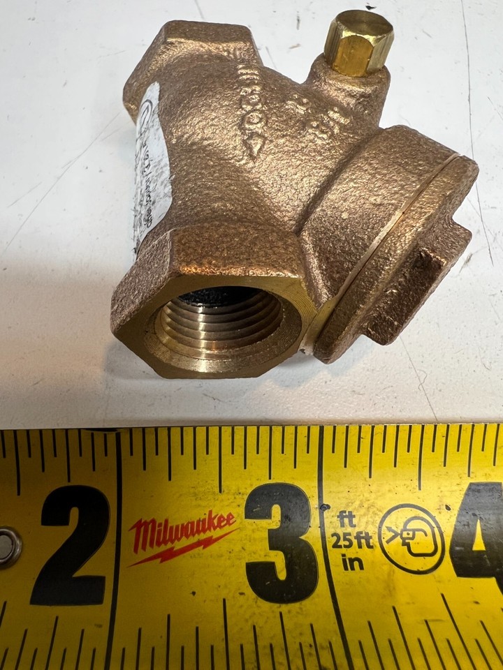 3/8" Nibco Swing Check Valve T-413-B Bronze NL73008 Female NPT Thread ...