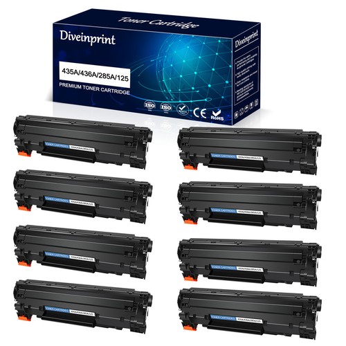 8PK CB435A 35A Toner Cartridge Fit For HP LaserJet P1002 P1005 P1006 ...