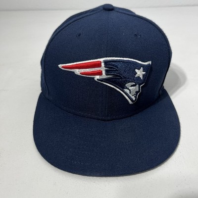 Football New England Patriots Hat New Era Cap Mens Fitted 7 1/8 Blue ...