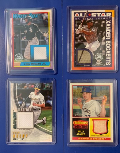 2025 Topps Baseball Relic Lot (4 Cards) Player Worn & Game Used | eBay