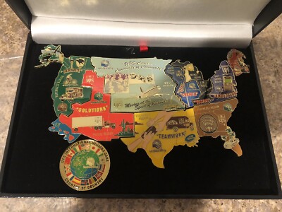 UNITED PARCEL SERVICE UNITED WAY MAP of USA SET UPS REGIONS - STATES | eBay