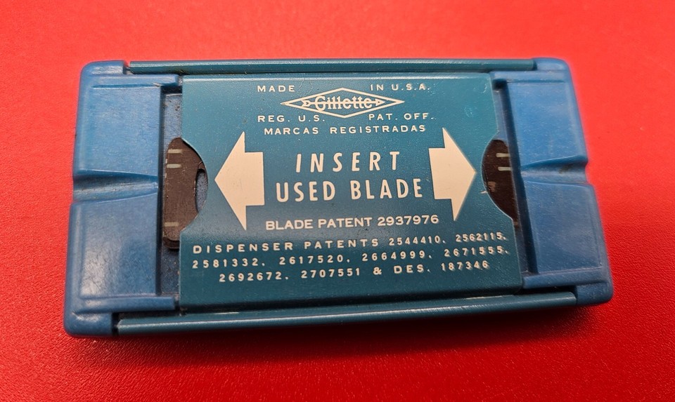 Vintage ASR Blue Star Blade and Gillette Super Blade dispenser | eBay