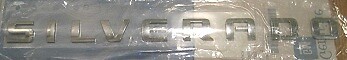 Chrome OEM 2500hd Silverado LTZ Emblem Badge Nameplate Letter GM ...
