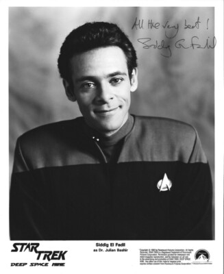 E-"SIDDIG EL FADIL" Autographed Star Trek DS9 Photo w/coa | eBay