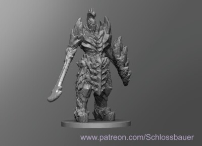 Large Metal Elemental Monster Manual 28mm Scale DND D&D Tabletop ...
