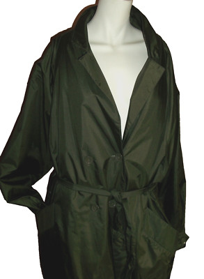VTG Weather Wise by Micki Olive RAIN /Trench Coat 18W Zip Lining Water ...