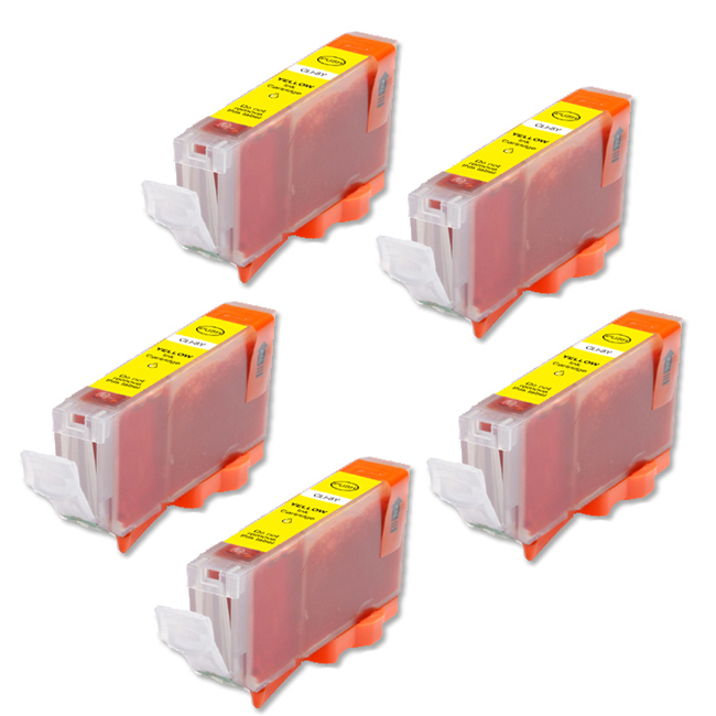 5 YELLOW Replacement Printer Ink for CLI-8 Canon MX850 MX700 MP500 ...