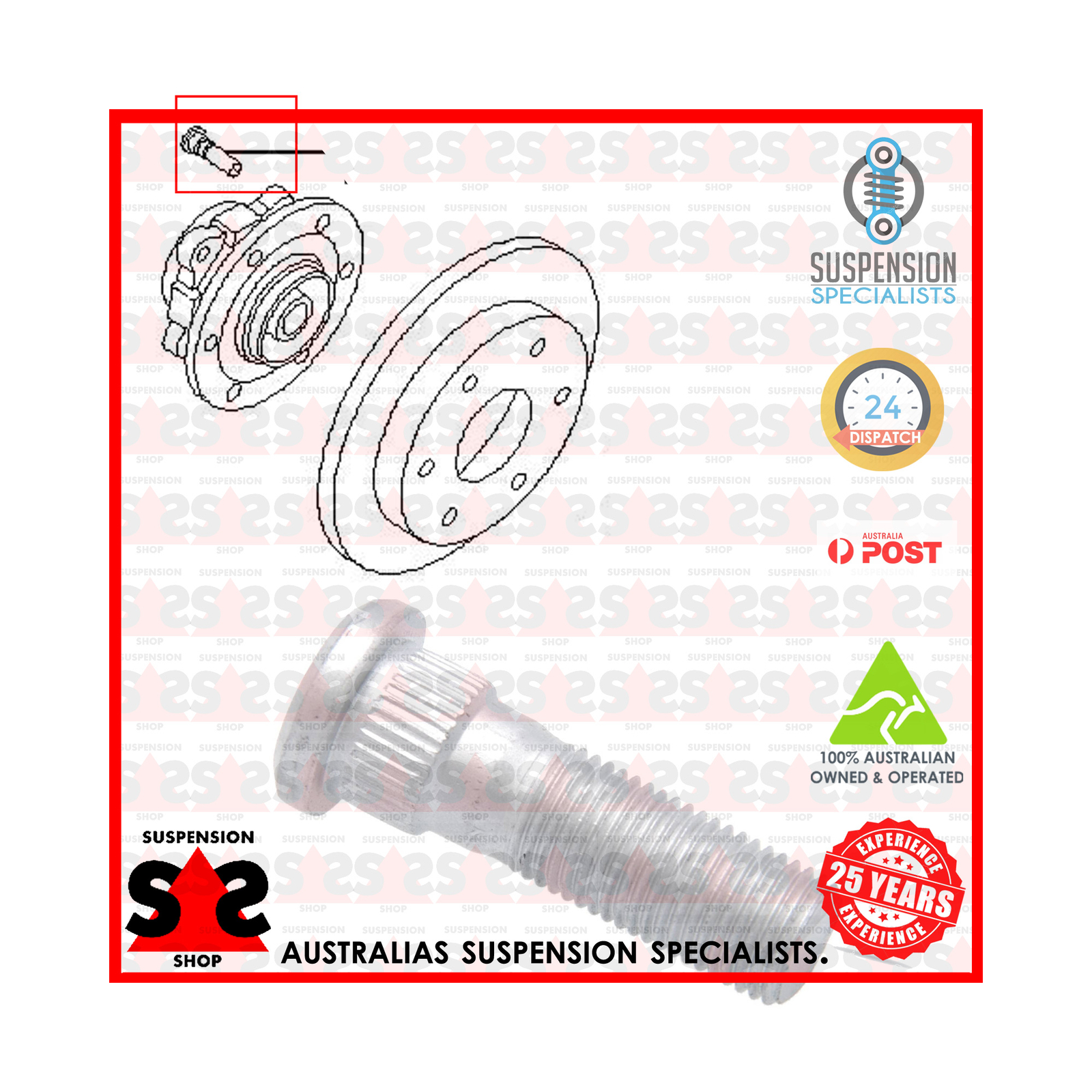 Wheel Stud Suit NISSAN Navara Np300 Pickup (D23, D23T) 2.5 dCi 4x4 ...