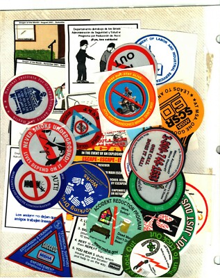 HUGE LOT OF 25 DIFFERENT MSHA-MSA SAFETY COAL MINING STICKERS | eBay