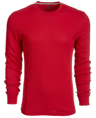 New Mens American Rag Cie Waffle Knit Crew Neck Long Sleeves Thermal ...