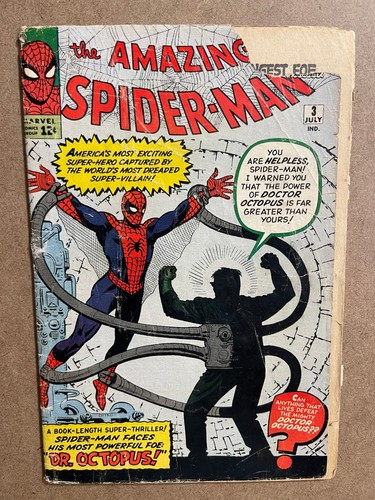 The Amazing Spider-Man #3 1st Appearance of Doctor Octopus KEY! (Marvel ...