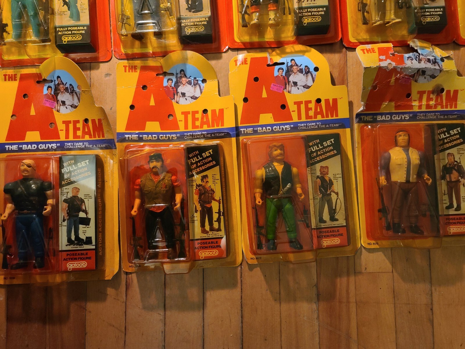 👀 LOT OF 10 A-TEAM FIGURES VINTAGE 1983 SEALED MOC GALOOB ACTION ...