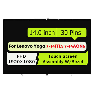 5D10S39670 14" FHD LCD Touch Screen Display Replacement for Lenovo Yoga ...