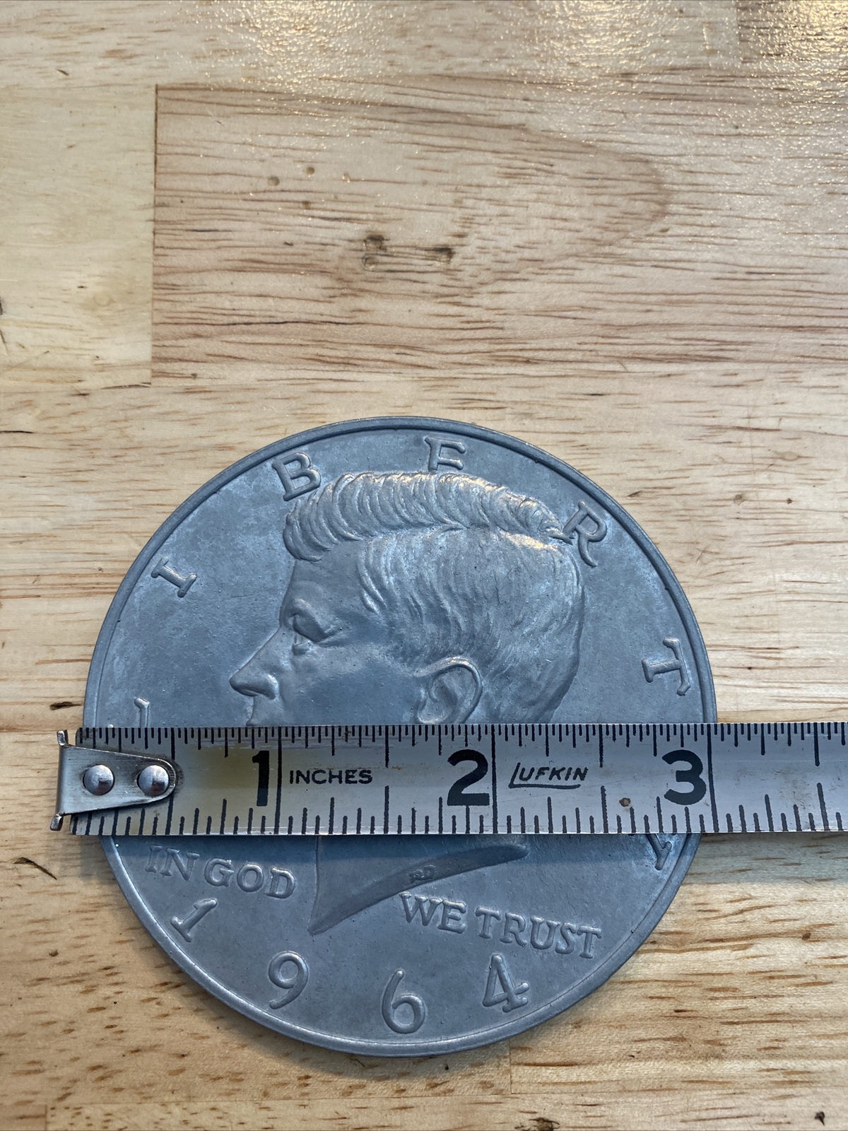 JFK John F Kennedy Paperweight President HUGE METAL Patina Collector 3 ...